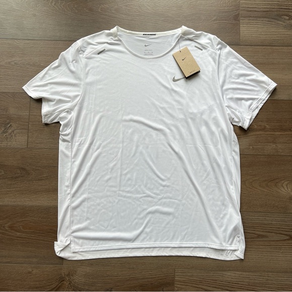Nike | Shirts | Mens Nike Running Shirt White Cz98410 | Poshmark